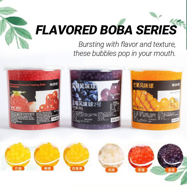 Boduo Popping Boba: Bursting Juice Balls for Bubble Tea Stores ...